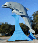 Dolphin & Shark Statues | RoadsideArchitecture.com
