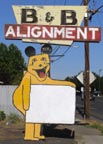 Bear Manufacturing "Happy Bear" Signs | RoadsideArchitecture.com