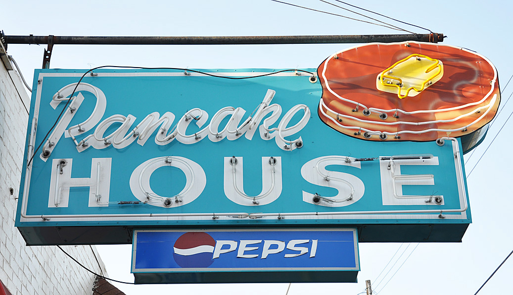 Pancakes Signs | RoadsideArchitecture.com